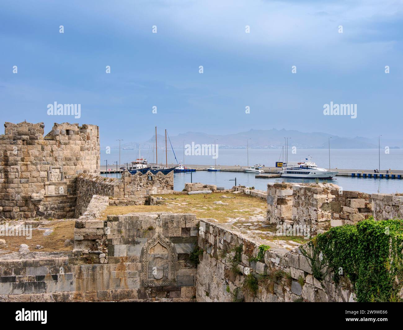 Nerantzia Castle, Kos Town, Kos Island, Dodecanese, Greece Stock Photo ...