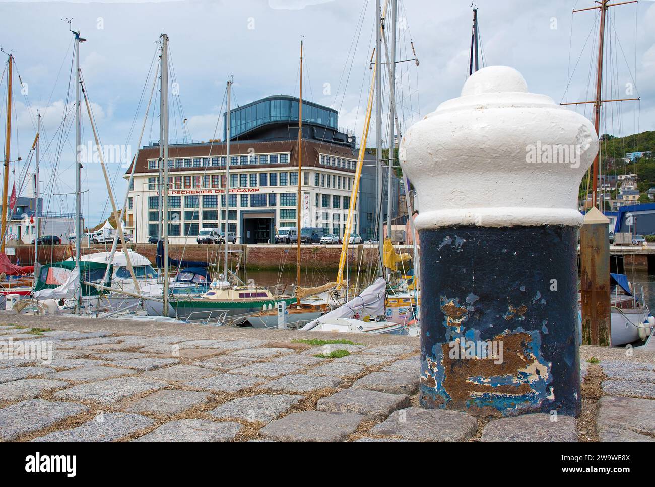 Fishing museum at the harbor in Fécamp with french inscription: "The ...