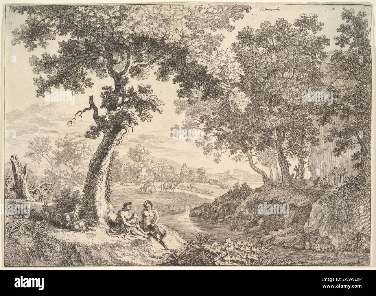 Landscape with satyrs hi-res stock photography and images - Alamy