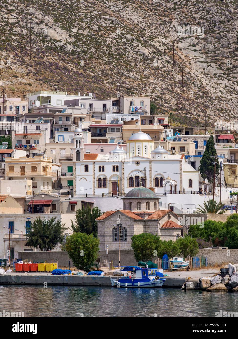 Pothia or Kalymnos Town, Kalymnos Island, Dodecanese, Greece Stock ...
