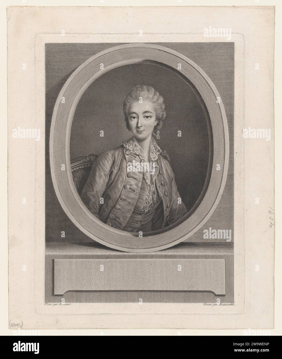 Portrait of Madame du Barry, after Drouais 1967 by Jacques Firmin ...