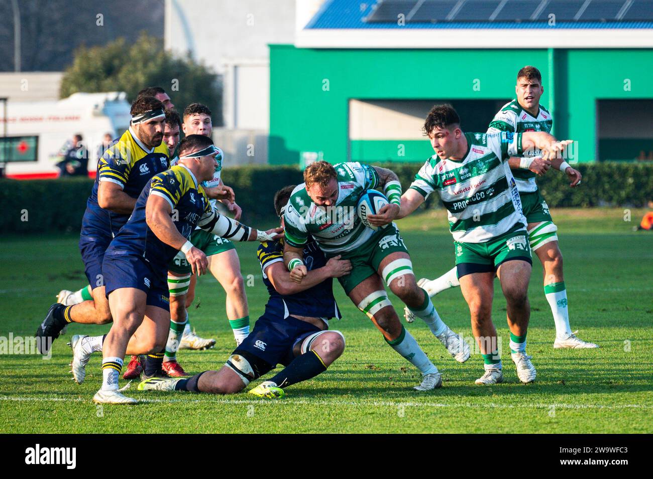 Treviso, Treviso, Italy. 30th Dec, 2023. Niccolo Cannone of Benetton ...