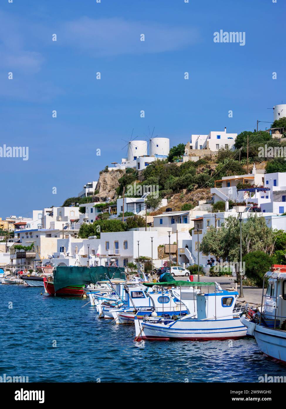 Pandeli Fishing Port, Leros Island, Dodecanese, Greece Stock Photo - Alamy