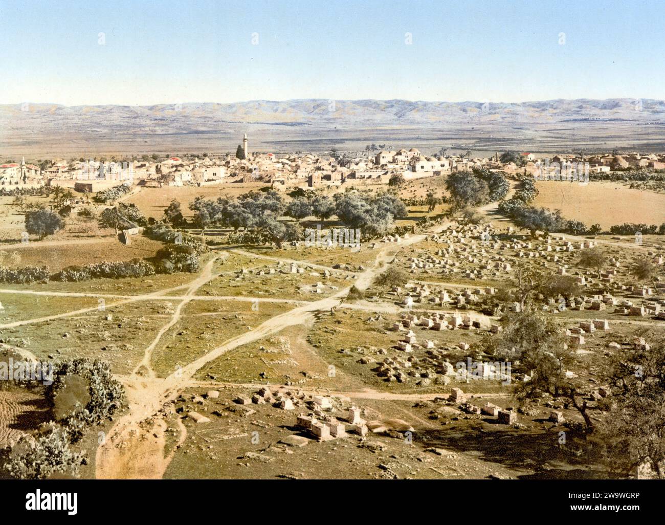 Panoramablick vom Turm der Märtyrerfestung, Ramleh, Ramlah, Heiliges ...