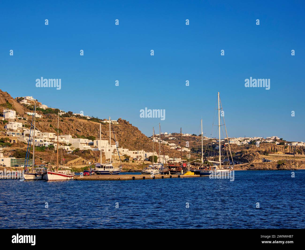 Mykonos Port, Tourlos, Mykonos Island, Cyclades, Greece Stock Photo - Alamy