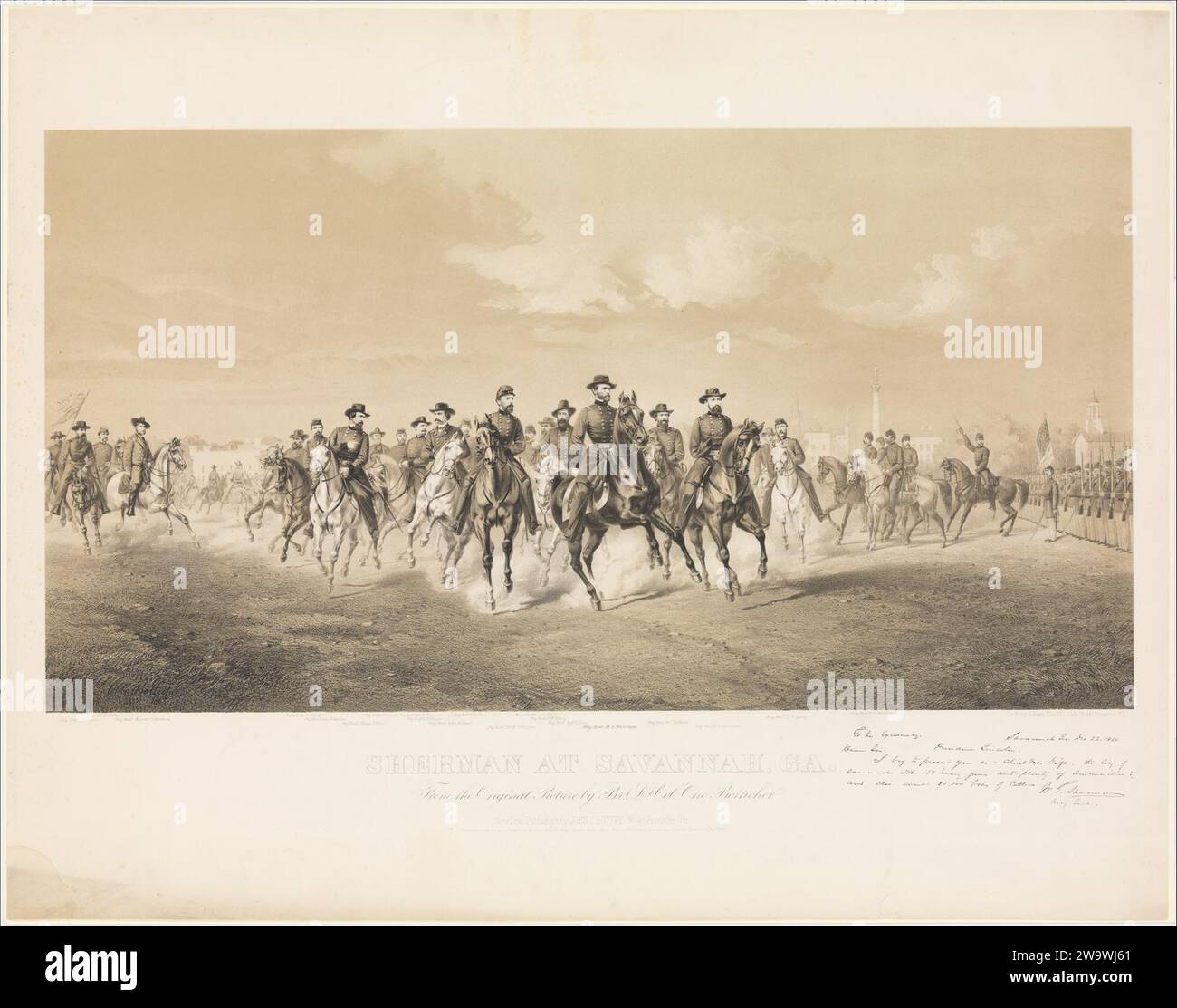 Sherman at Savannah, Georgia 1947 by John Chester Buttre Stock Photo ...