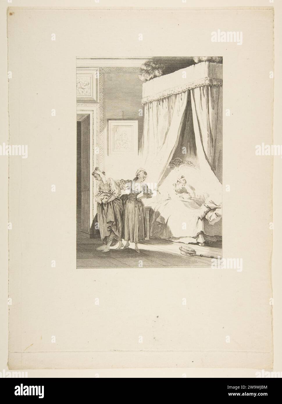 La Gageure des trois Commeres: La Servante, from "Contes et nouvelles ...