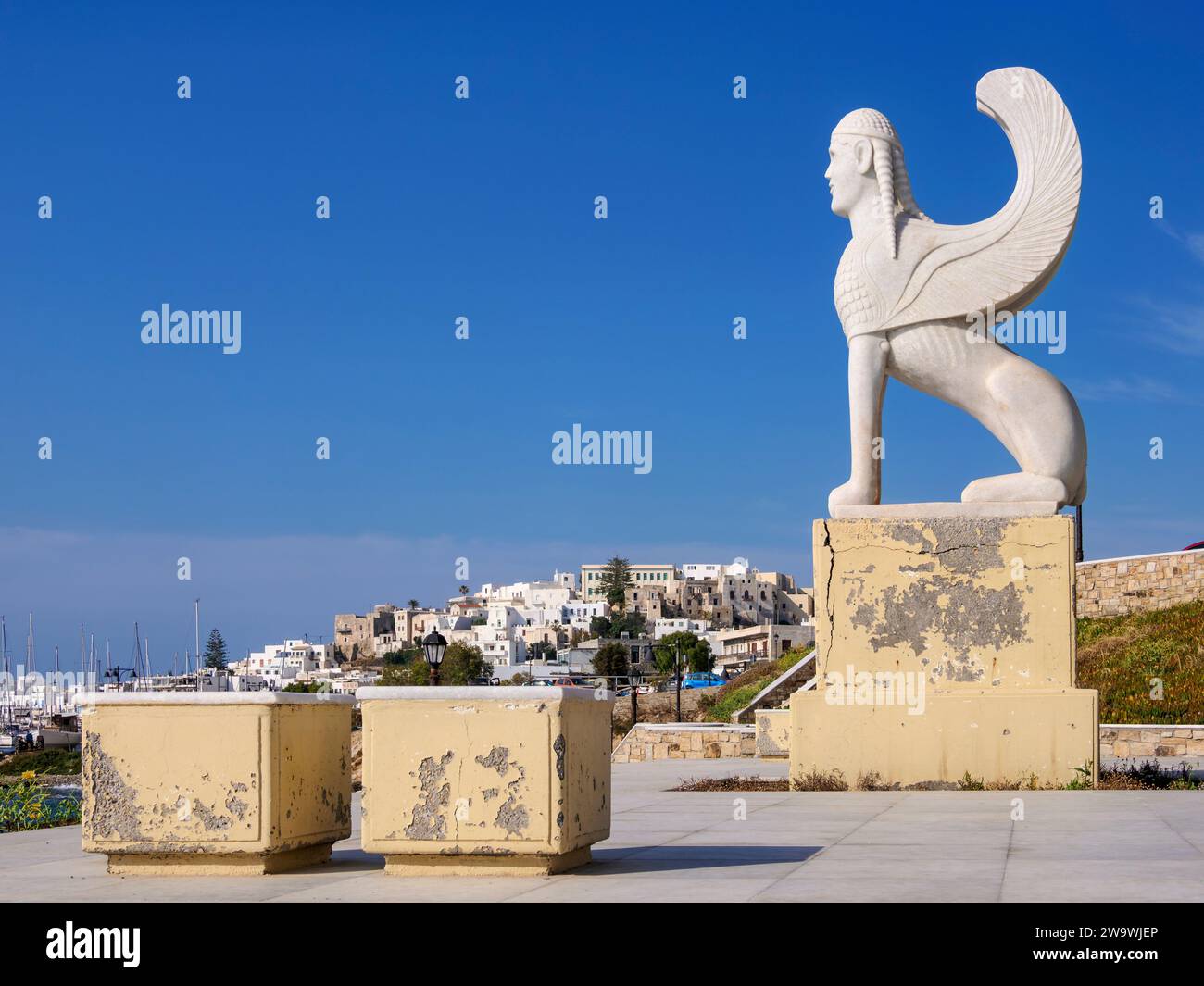 Sphinx of the Naxians at Chora, Naxos City, Naxos Island, Cyclades ...