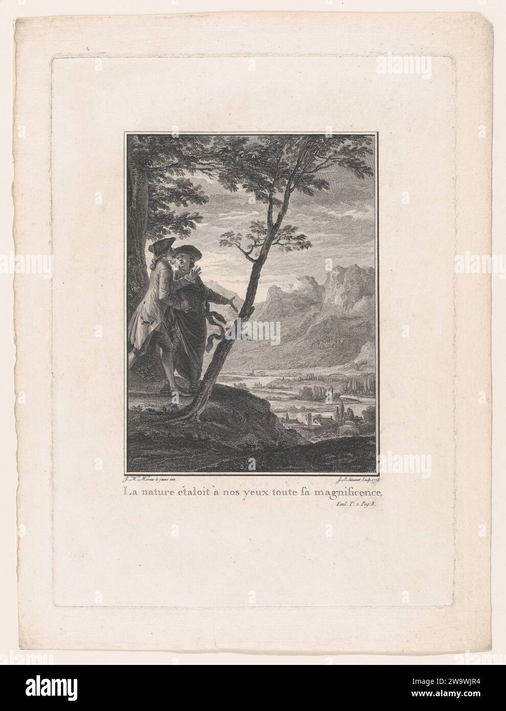 Vignette on page 8 of Volume IV, from the 1774 Edition of Emile ou de l ...