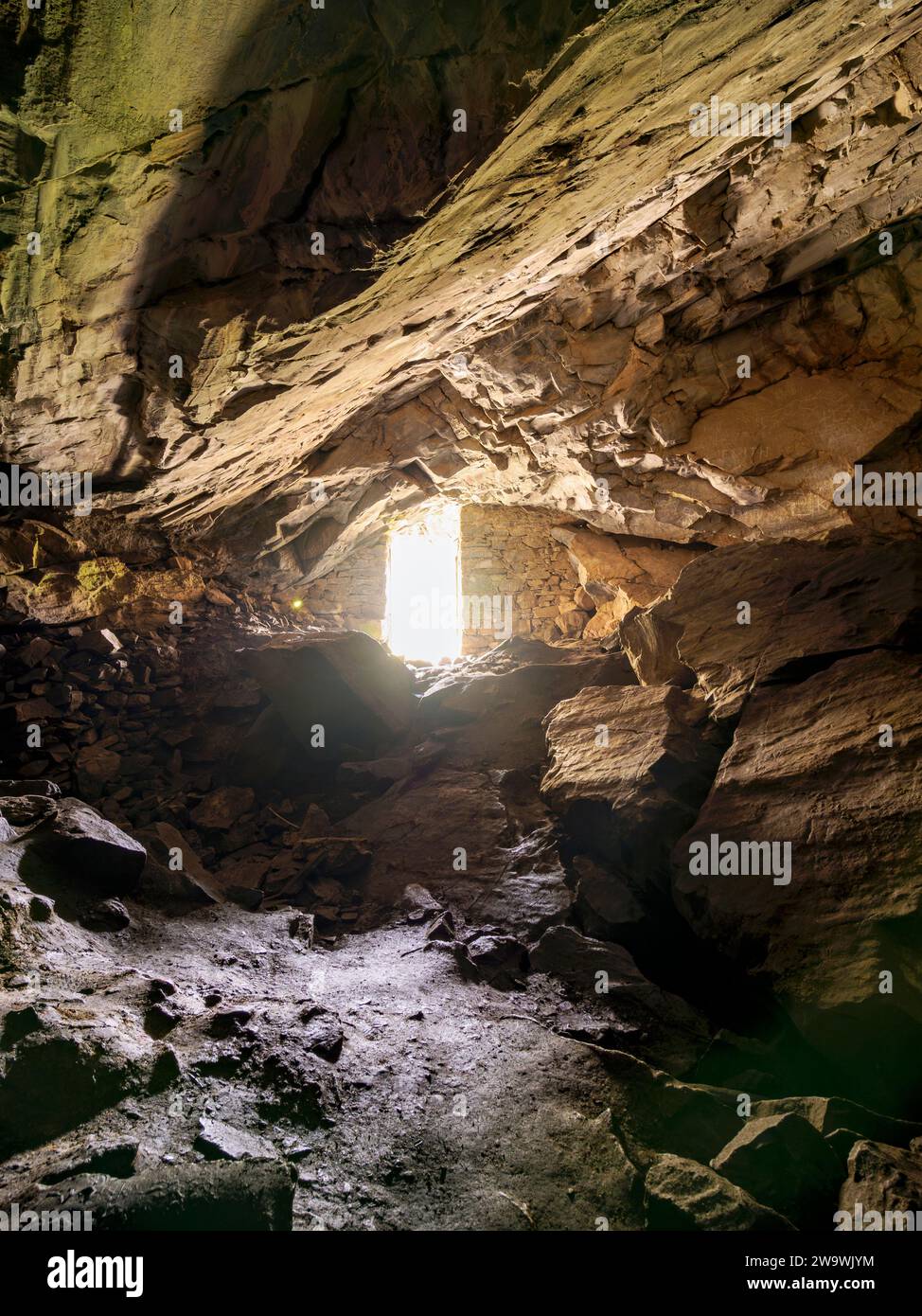 Cave of Zas, interior, Mount Zas or Zeus, Naxos Island, Cyclades ...