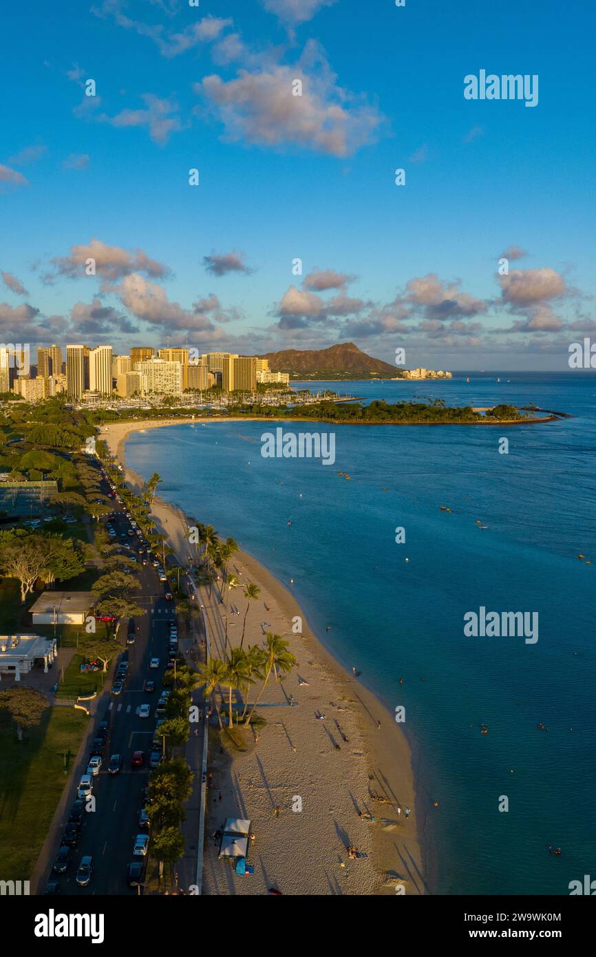 Ala Moana Beach Park, Honolulu, Oahu, Hawaii Stock Photo - Alamy