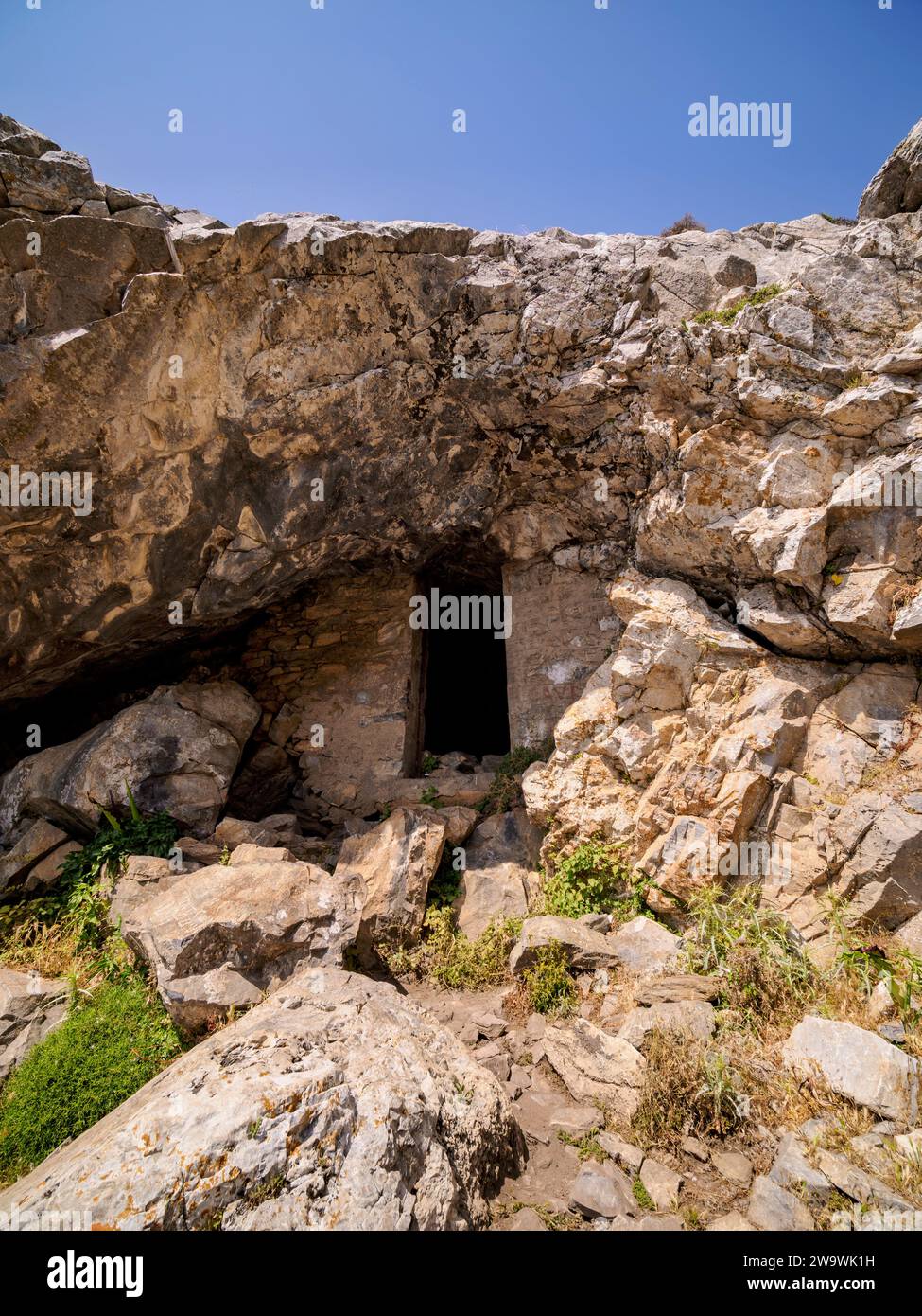 Cave of Zas, Mount Zas or Zeus, Naxos Island, Cyclades, Greece Stock ...