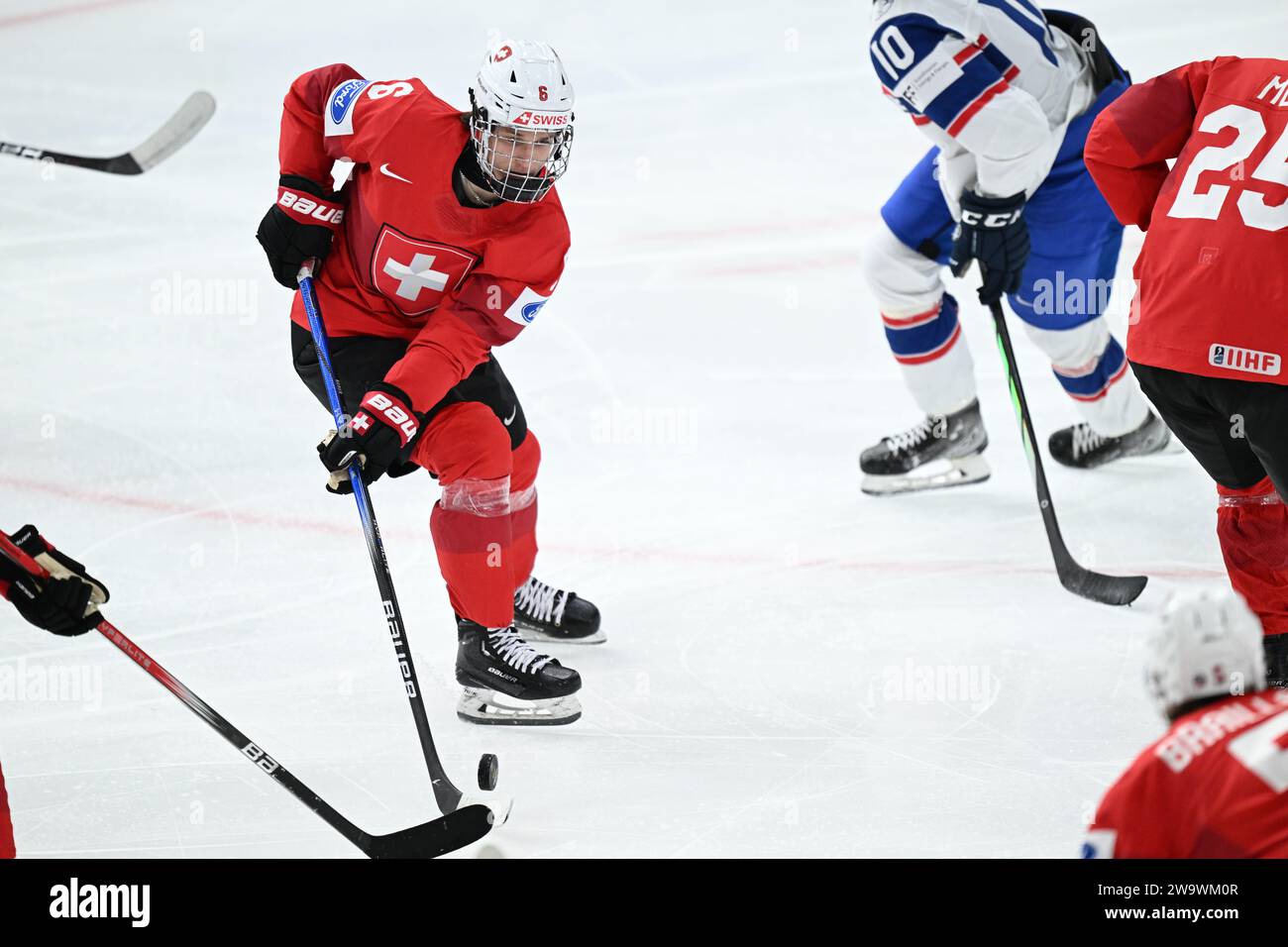 Switzerlands Jamiro Reber during IIHF World Junior Championship group B ...