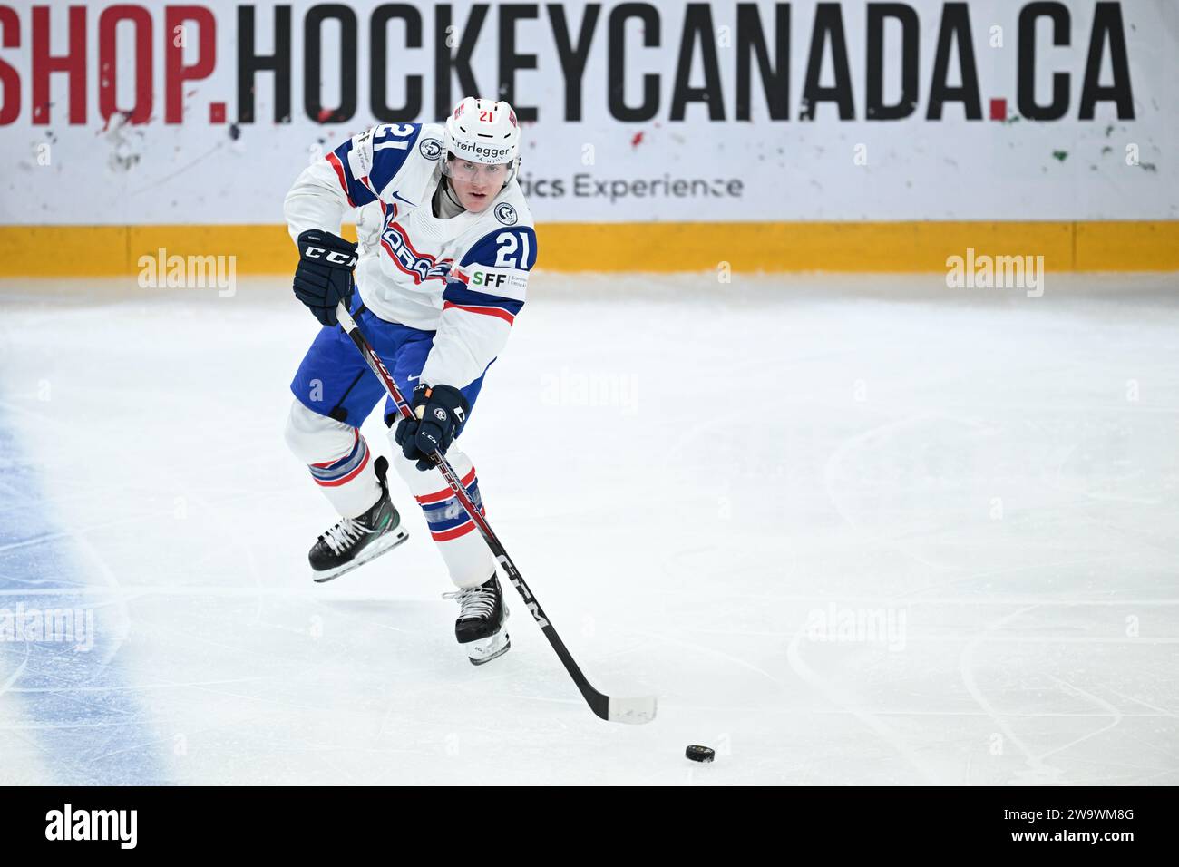 Norways Kasper Magnussen during IIHF World Junior Championship group B ...