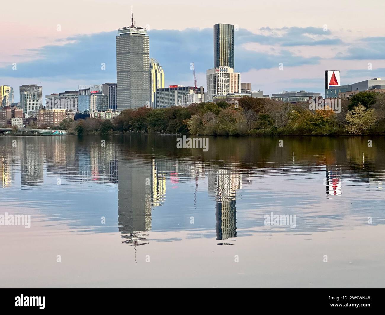 Boston Skyline Along Charles River Stock Photo - Alamy