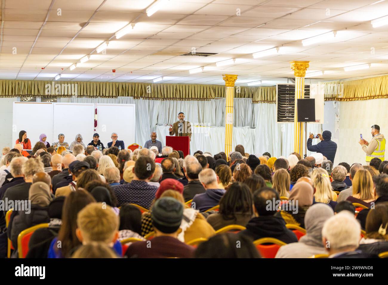 Leeds, UK. 30 DEC, 2023. Ismail Patel (Chair, Friends of Al-Aqsa ...