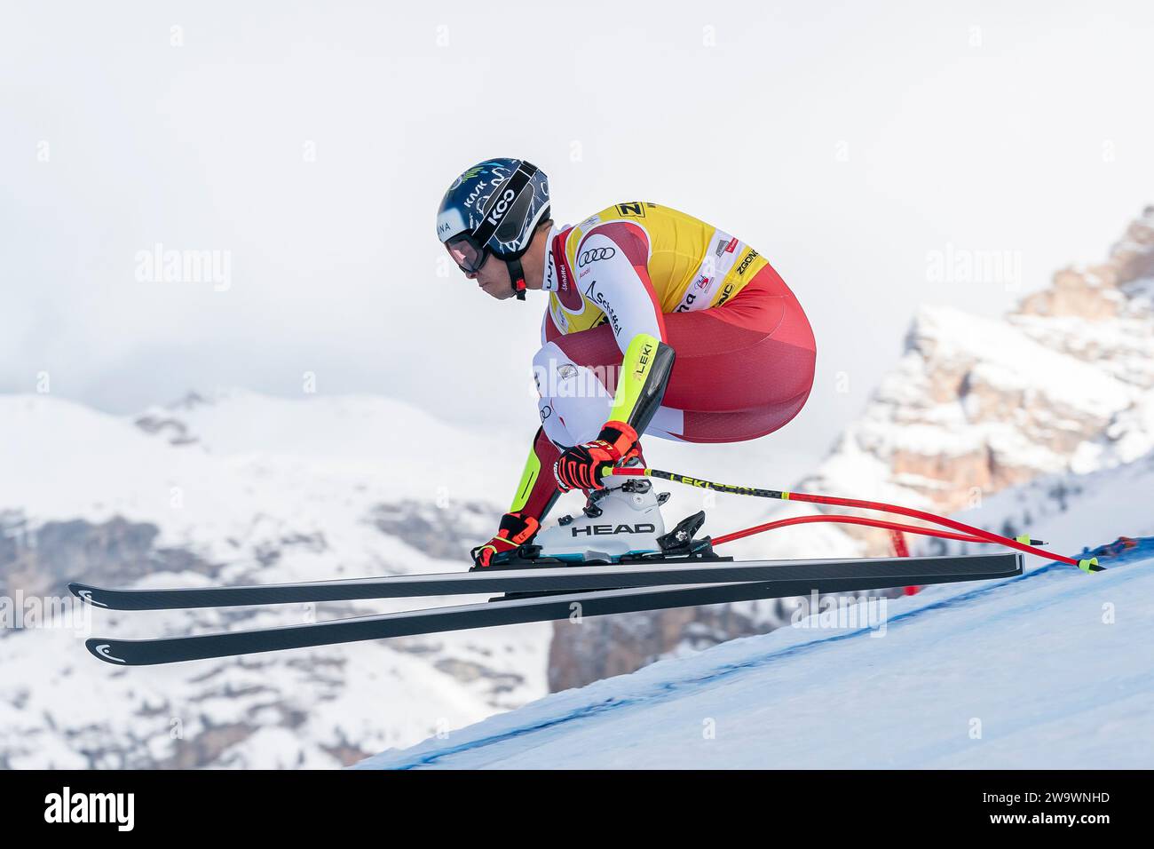 Val Gardena, Italy. 15th Dec, 2023 FEURSTEIN Lukas (AUT) competing in ...