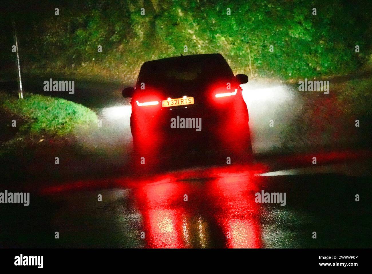 Tuesley lane, Godalming. 30th December 2023. Heavy rainfall today led ...