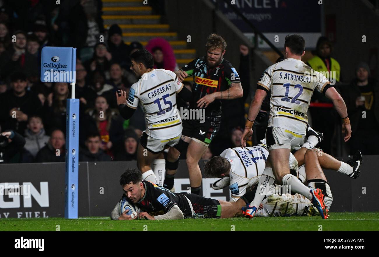 Twickenham Stadium, London, UK. 30th Dec, 2023. Gallagher Premiership ...