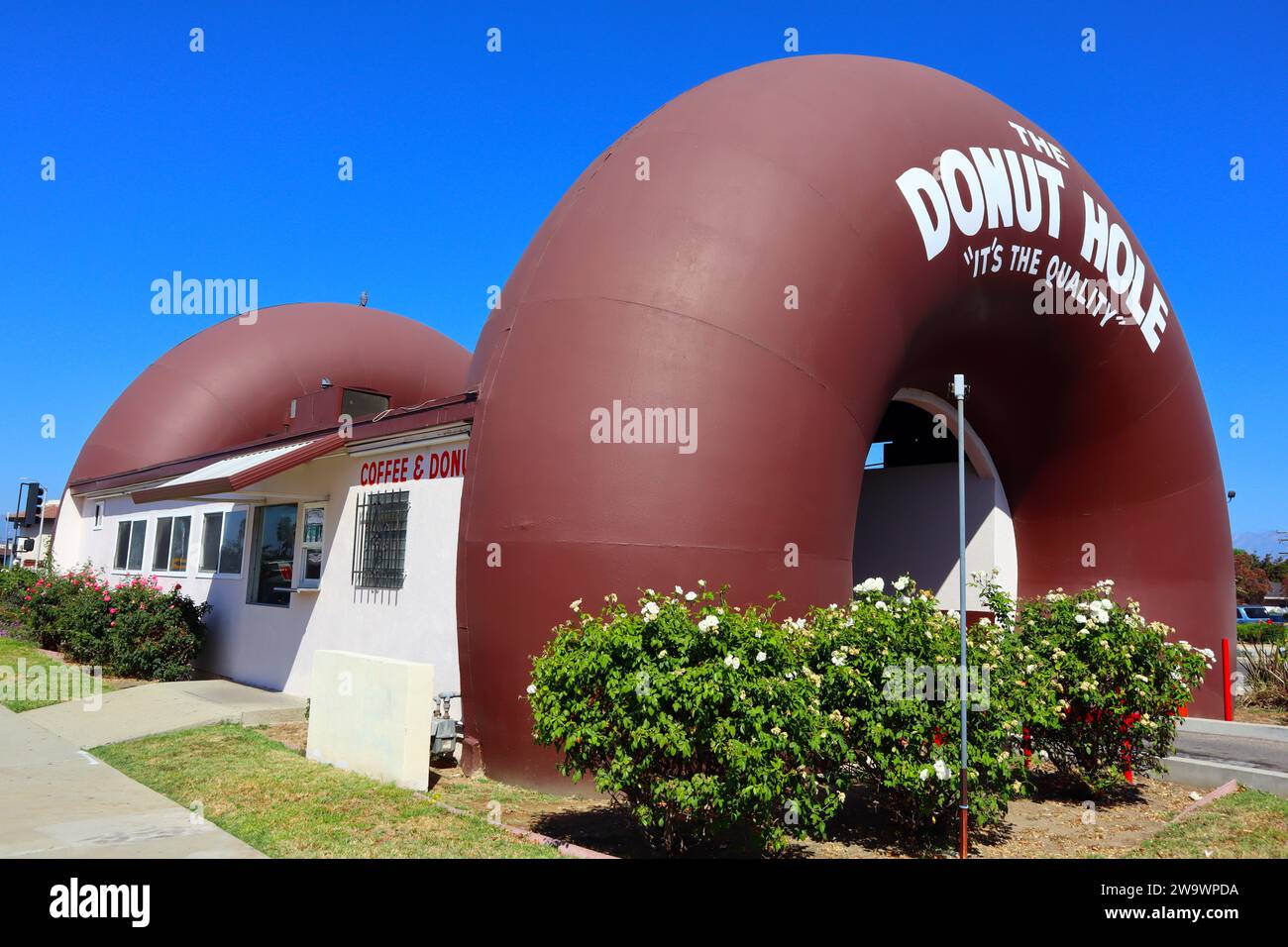 La Puente (Los Angeles), California: THE DONUT HOLE, Two giant Donuts ...