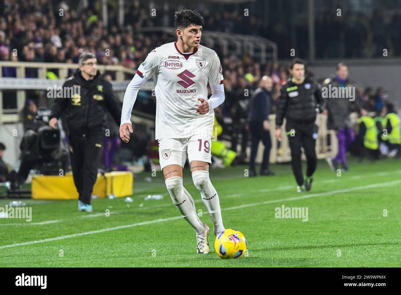 Florence, Italy. 29th Dec, 2023. Torino's Raoul Bellanova during ACF ...