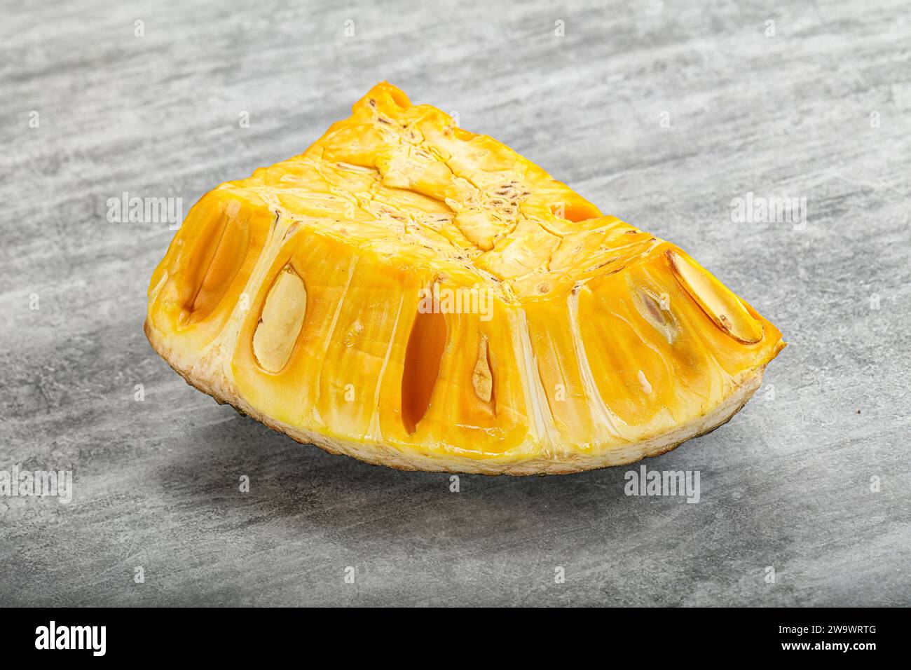 Tropical exotic sweet juicy Jackfruit half Stock Photo - Alamy