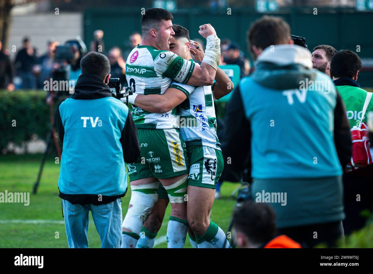 Treviso, Treviso, Italy. 30th Dec, 2023. Sebastian Negri and Ignacio ...
