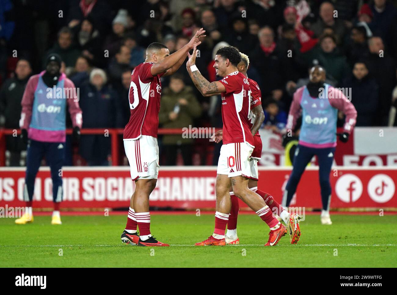 Nottingham Forest's Morgan Gibbs-White celebrates scoring their side's ...