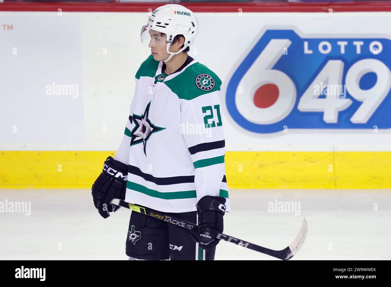 NHL profile photo on Dallas Stars player Jason Robertson at a game ...