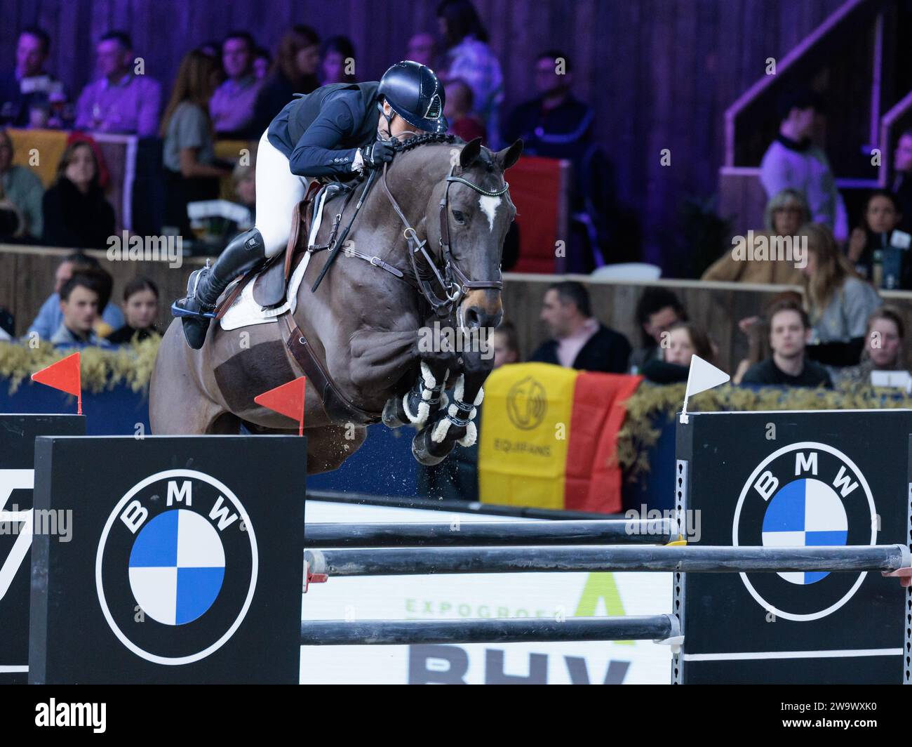 Jessica Burke of Ireland with Express Trend during the Longines FEI ...
