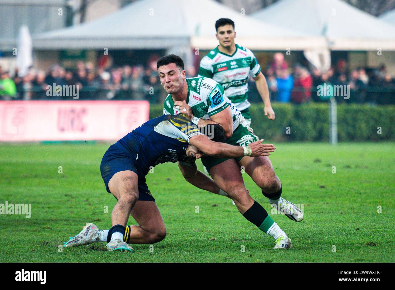 Treviso, Treviso, Italy. 30th Dec, 2023. Marco Zanon of Benetton ...