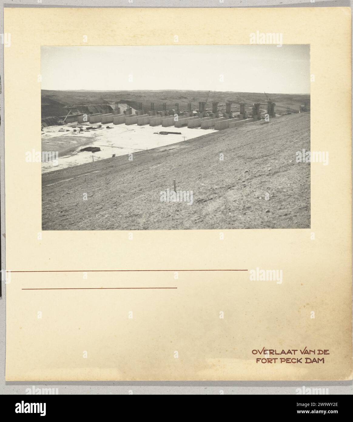 View of Fort Peck Dam, Montana, United States, 1936 photograph United ...