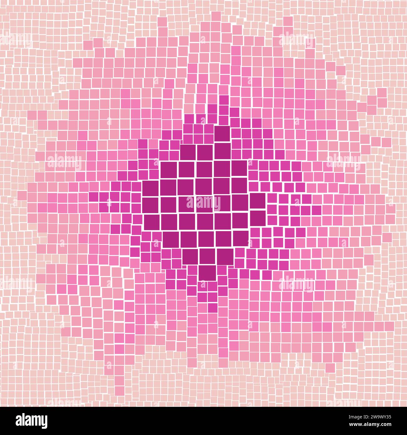Pink abstract mosaic seamless pattern. Vector background. For design ...