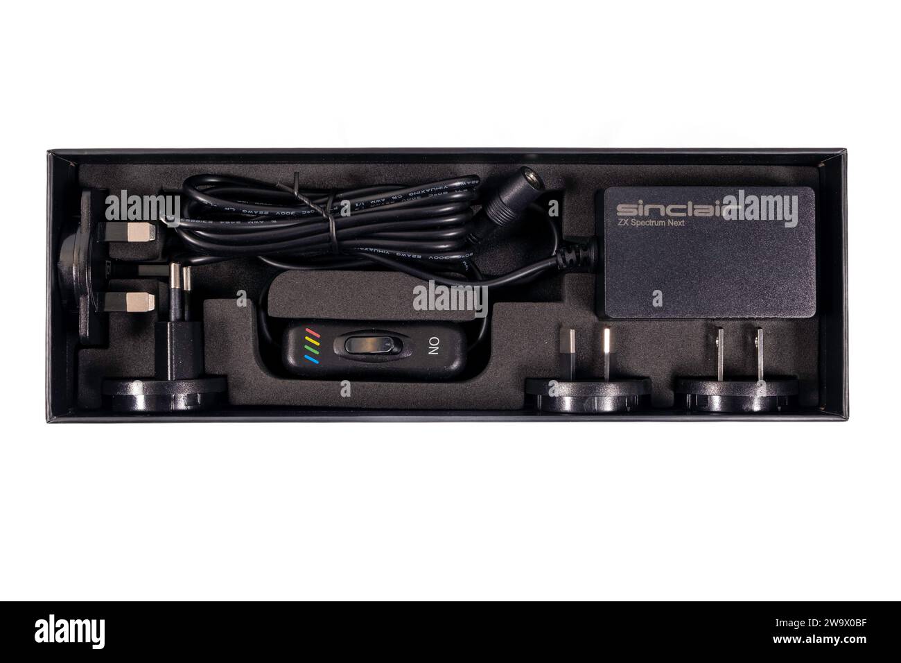 Sinclair Spectrum Next power cables Stock Photo - Alamy