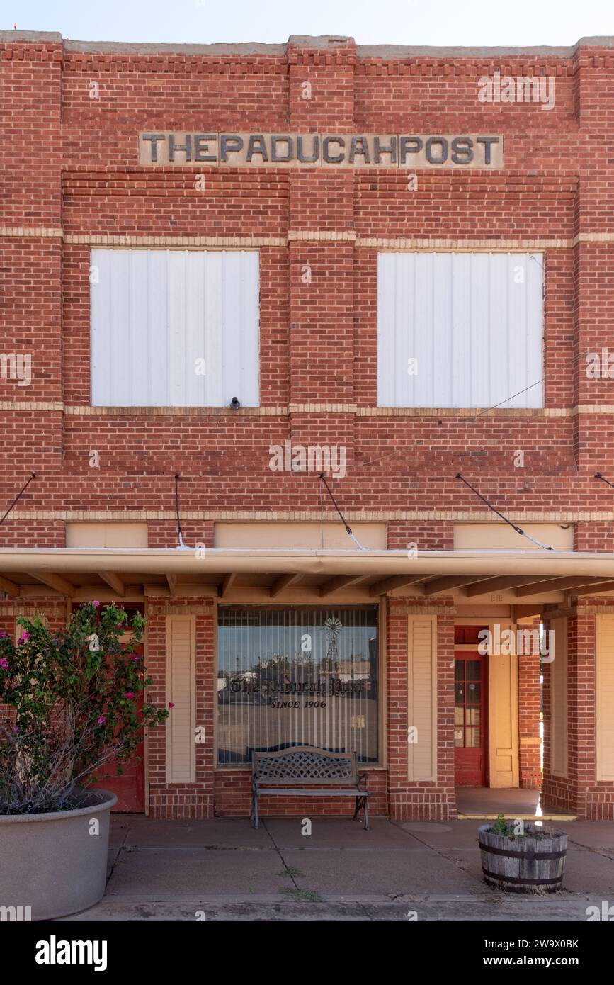 Brick building for the Paducah Post, Paducah, Texas, United States ...