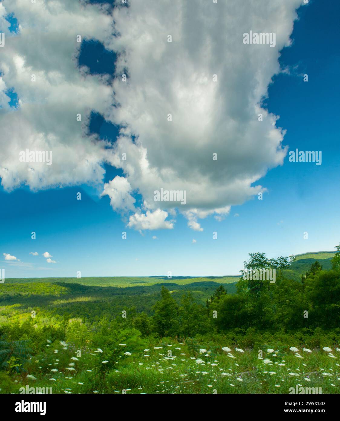 View of the Jordan River Valley from Deadman's Hill Overlook in ...