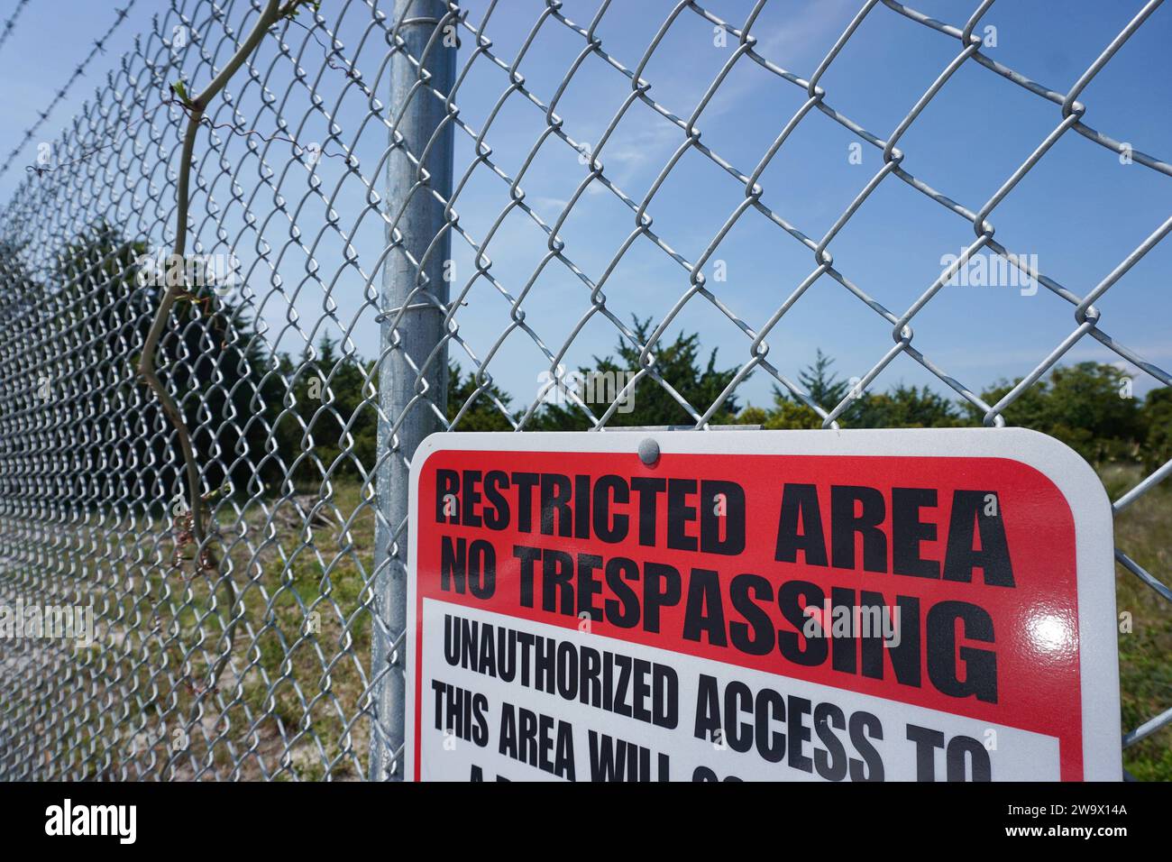 Morehead City, Amerika, 01. August 2023: Im Bild: Schild mit der ...