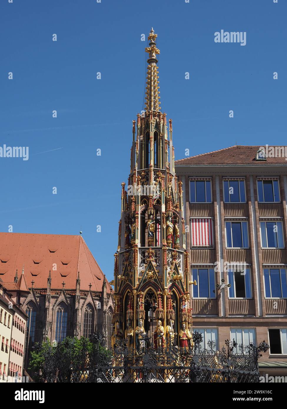 Schoener Brunnen Translation Beautiful Fountain Circa 14th Century In ...
