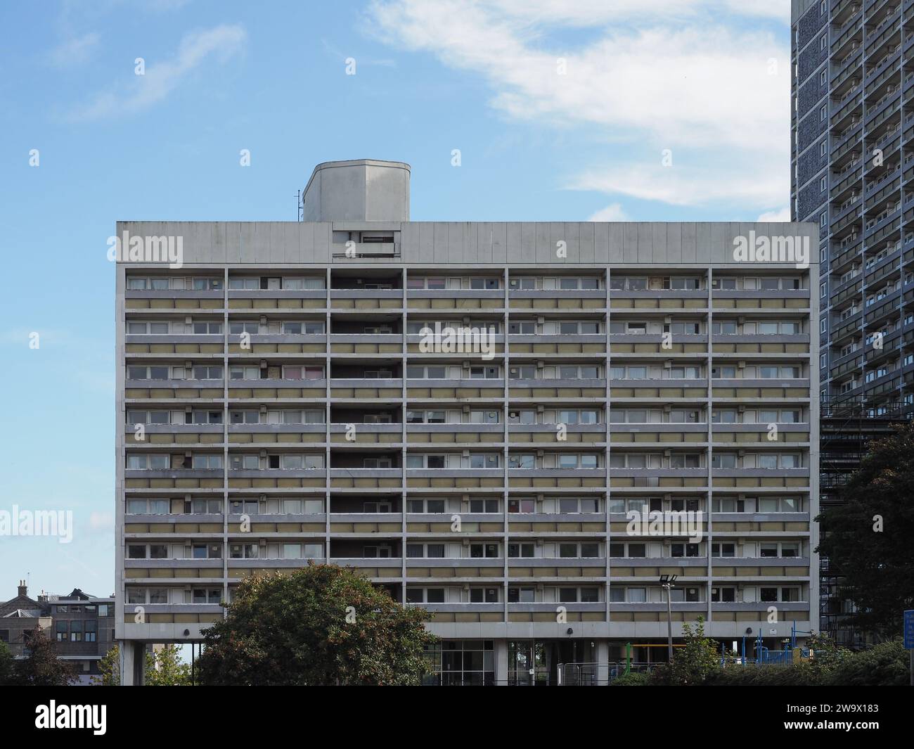 Virginia Court High Rise Block Of Flats In Aberdeen, UK Stock Photo - Alamy