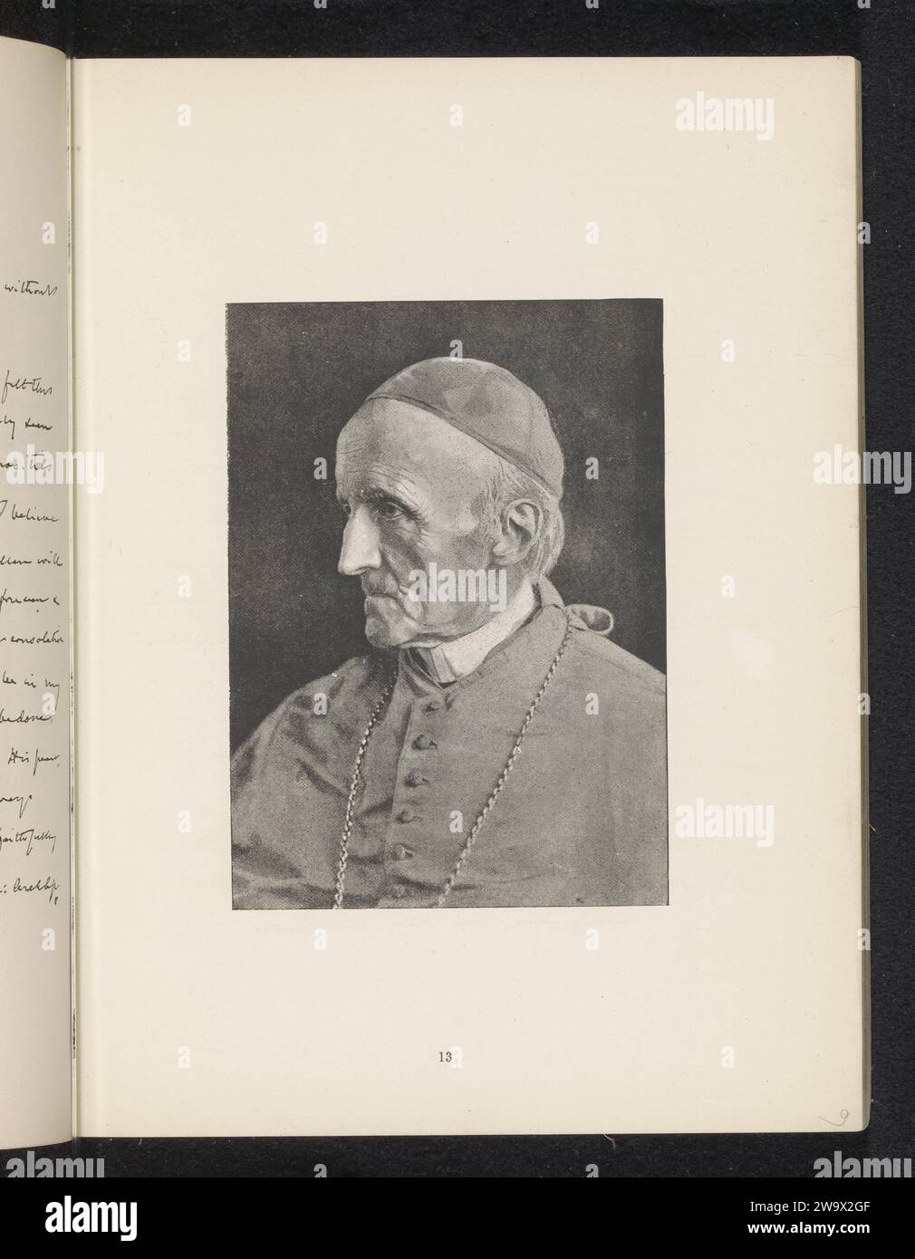 Photo production of a painting, representing a portrait of Cardinal ...