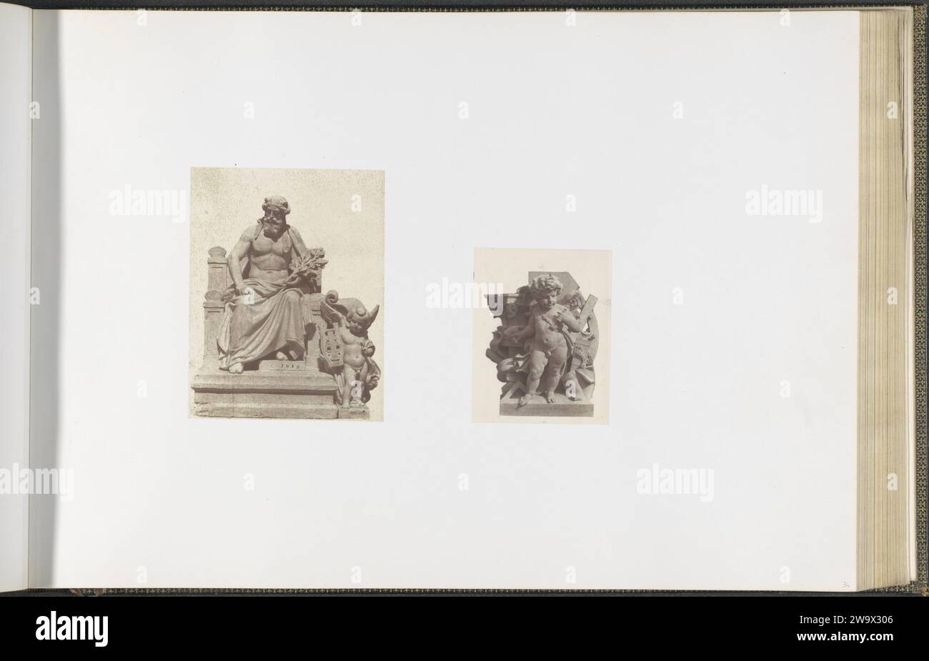 GIPS models for sculptures on the Palais du Louvre: left "L'art Grec ...