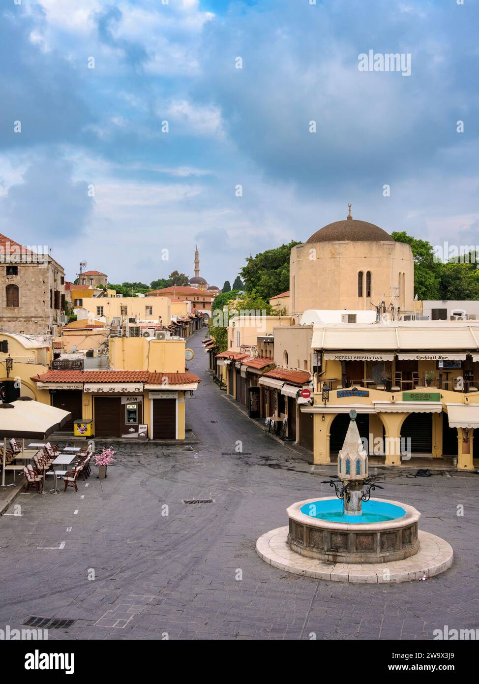 Rhodes greece hippocrates square hi-res stock photography and images ...