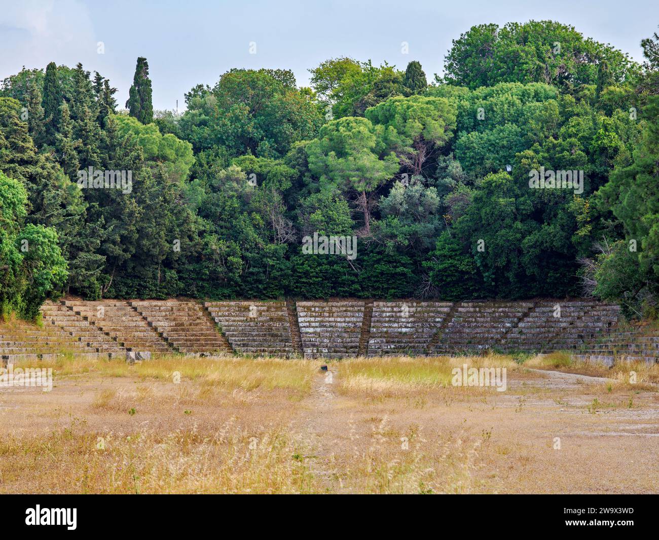 Ancient Stadium at the Acropolis, Rhodes City, Rhodes Island ...
