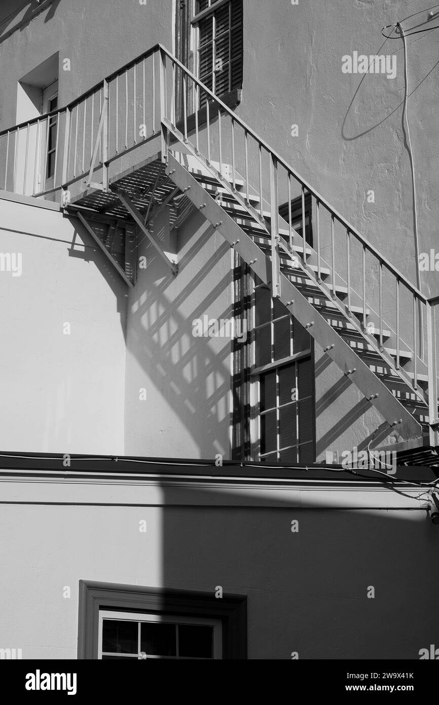 Outdoor fire escape design hi-res stock photography and images - Alamy