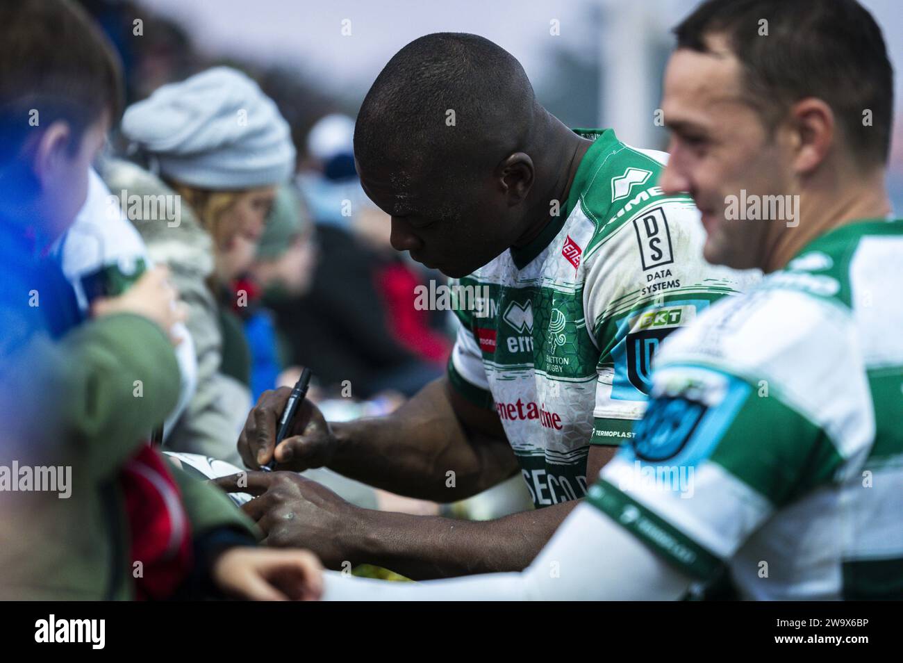 Treviso, Italy. 30th Dec, 2023. Alessandro Izekor of Benetton Treviso ...