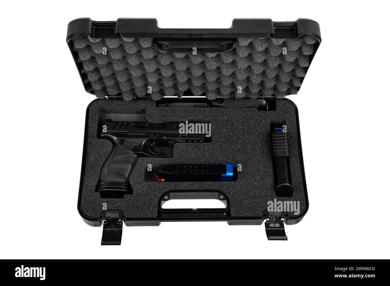 Modern semi-automatic pistol. A short-barreled weapon for self-defense ...