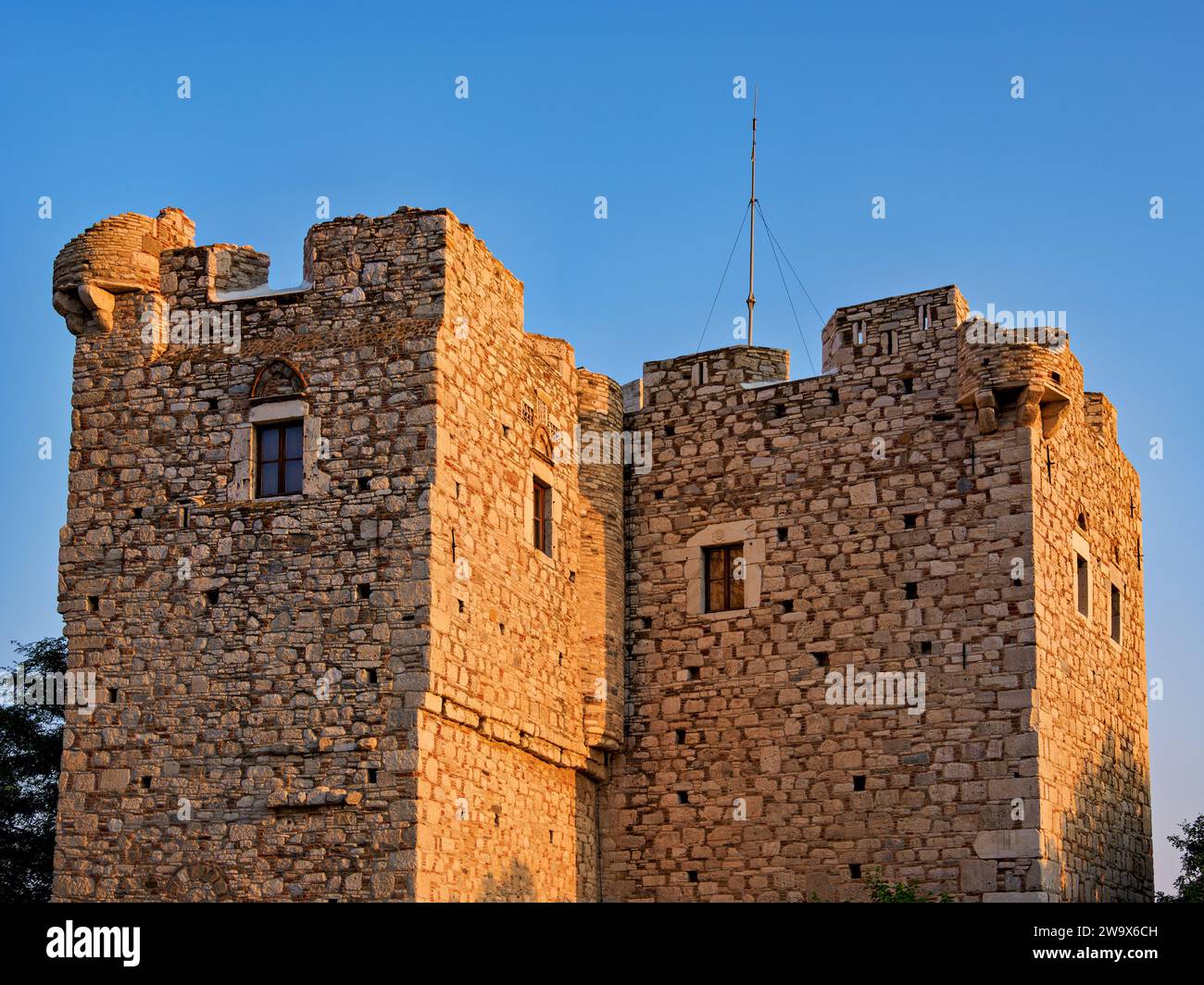 Tower of the Lykourgos Logothetis Castle, Pythagoreio, Samos Island ...