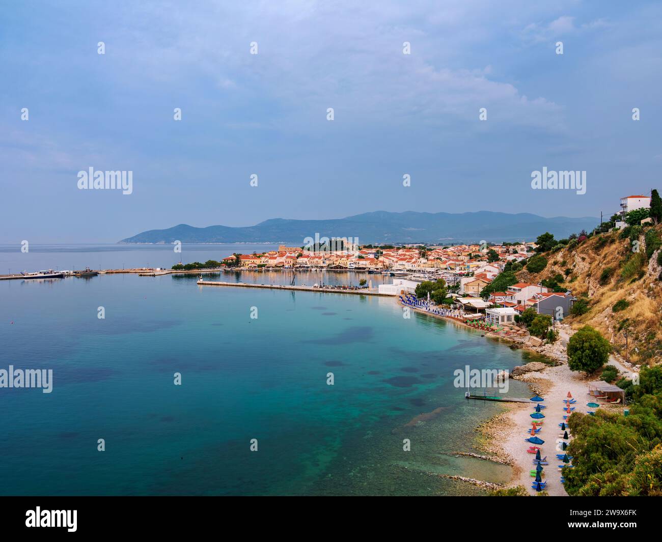 Port of Pythagoreio, elevated view, Samos Island, North Aegean, Greece ...