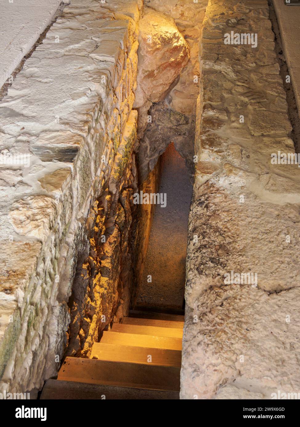 Tunnel of Eupalinos, Mount Kastro, Pythagoreio, Samos Island, North ...