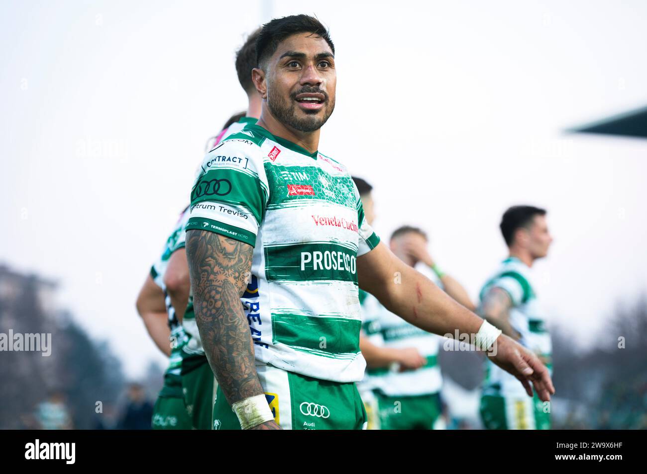 Treviso, Treviso, Italy. 30th Dec, 2023. Malakai Fekitoa of Benetton ...